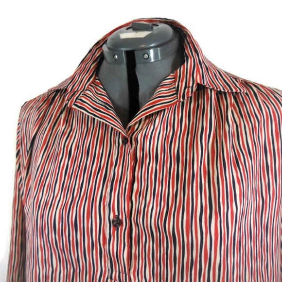 Halston III | Tops | Vintage Halston Iii Womans Silk Pullover Blouse ...